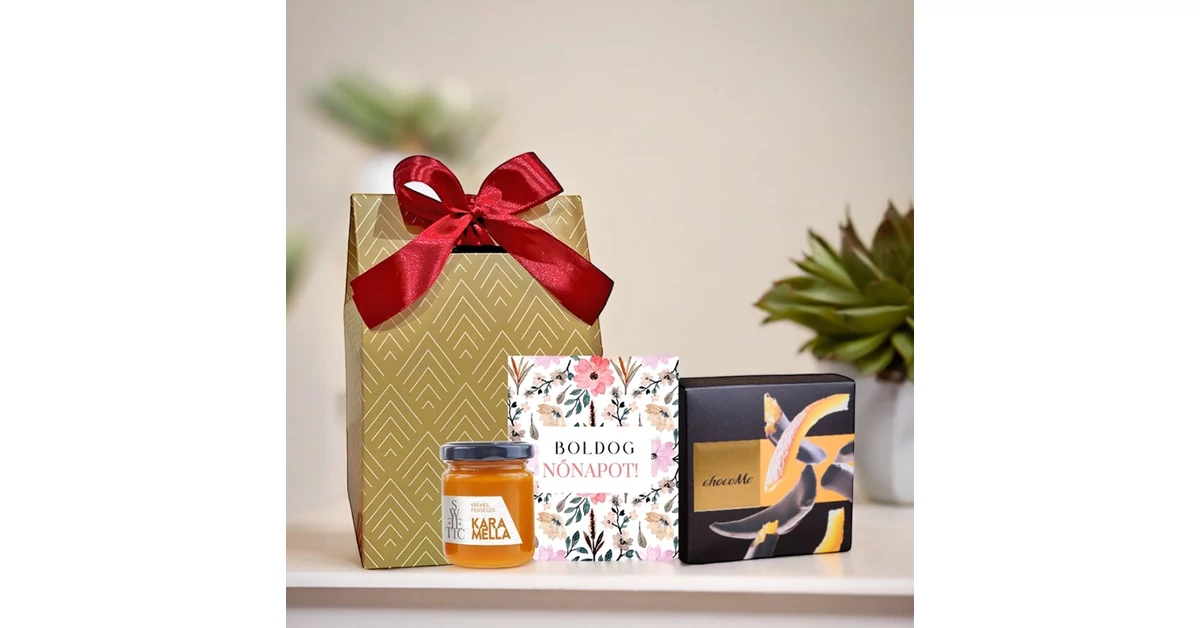 Céges nőnapi ajándékok díszdobozban, mennyiségi kedvezménnyel