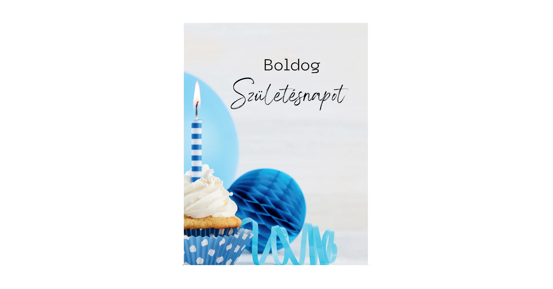 Egyedi ajándékkosarak - Szülinapi képeslap férfiaknak